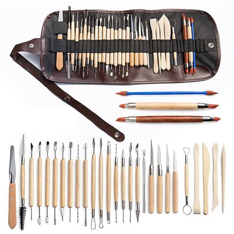 Набор инструментов для лепки моделирования деревянные металлические стеки для глины и