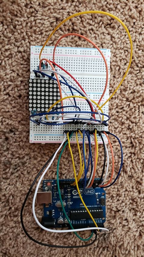 Working On Making Tetris On An 8x8 Led Matrix Rarduino