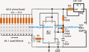 Led Strip Light Dimmer Controller Circuit Homemade Circuit Projects