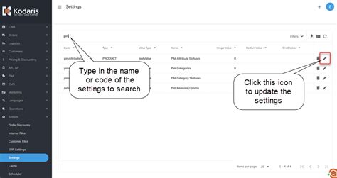 Pim Workflow Settings