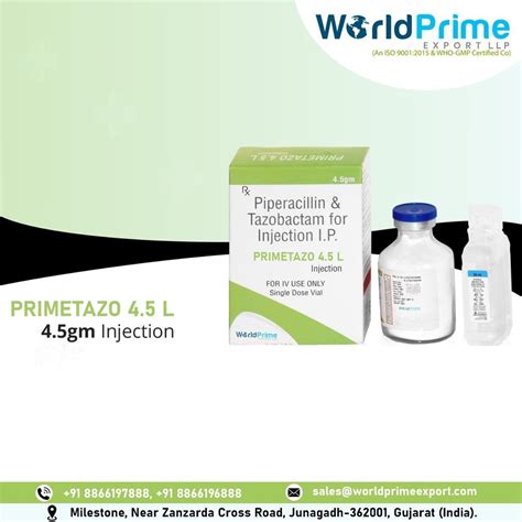 Piperacillin And Tazobactam Injection At Rs 60 Vial Inj Piperacillin Tazobactam In Junagadh Id