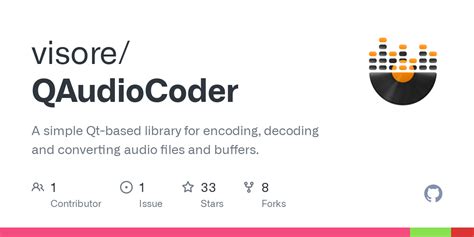 Github Visoreqaudiocoder A Simple Qt Based Library For Encoding Decoding And Converting