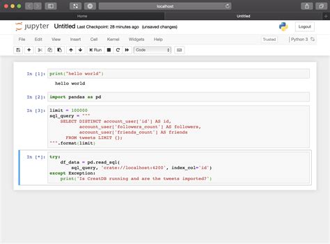 Machine Learning And Cratedb Part Two Getting Started With Jupyter