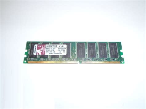 Kingston 512mb 400mhz Pc3200 184 Pin Ddr Desktop Kvr400512r Ram Memory
