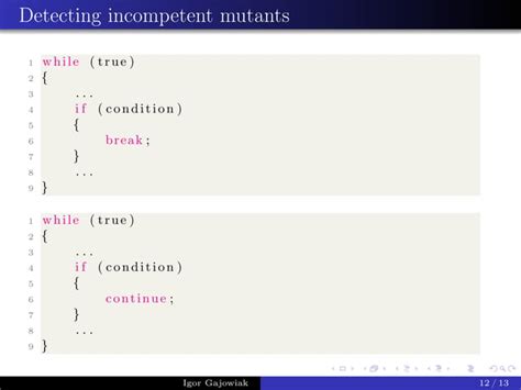 Mutation Testing By Igor Gajowiak Ppt Mutation Testing By Igor Gajowiak Ppt