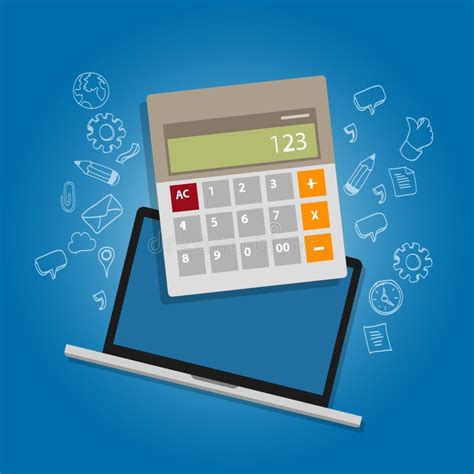 Calculator Laptop Note Book Online Accounting Analysis Counting Cost Expenses Money Management