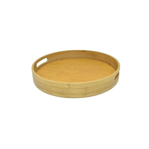 Round Wooden Tray 30 X 30 X 5 Cm 1012234 1012234
