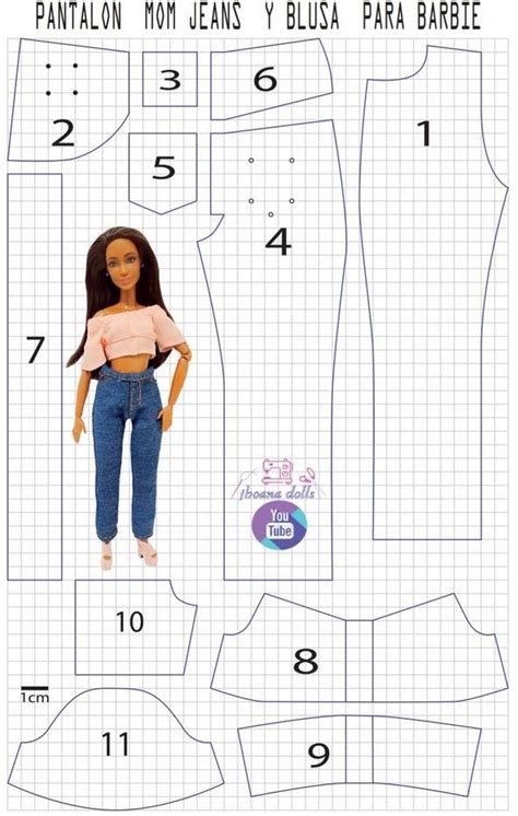 Выкройки одежды для Барби в натуральную величину Это интересно Все о куклах и игрушках Oytoy