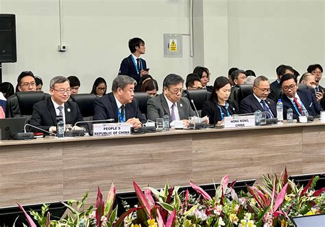 商經局局長呼籲亞太經合組織成員經濟體重申致力實現亞太自由貿易區（附圖） 商務及經濟發展局