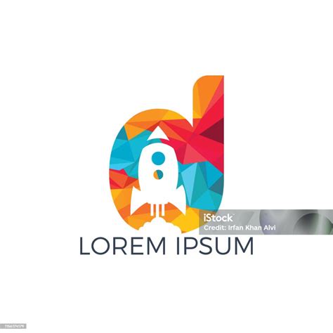 편지 D 로켓 로고 디자인 0명에 대한 스톡 벡터 아트 및 기타 이미지 0명 개념 개념과 주제 Istock