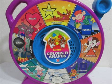 Mattel See N Say Colors And Shapes 1989 Learning Toy See N Say