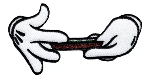 Mickey Mouse Hands Rolling Joint