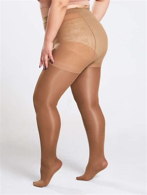 Manzi 1 Pair 100d Sheer Plus Size Pantyhose Tights Shein Usa