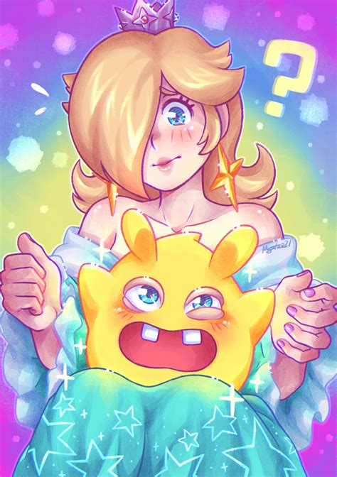 Rosalina Luma Rabbid And Rabbid Luma Mario And 2 More Drawn By