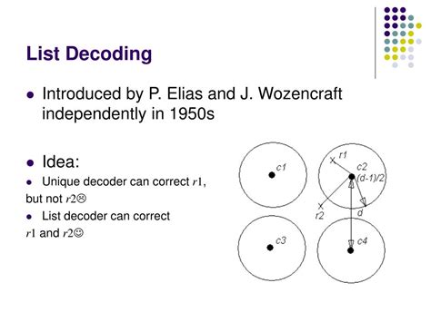 Ppt Decoding Reed Solomon Codes Using The Guruswami Sudan Algorithm Powerpoint Presentation