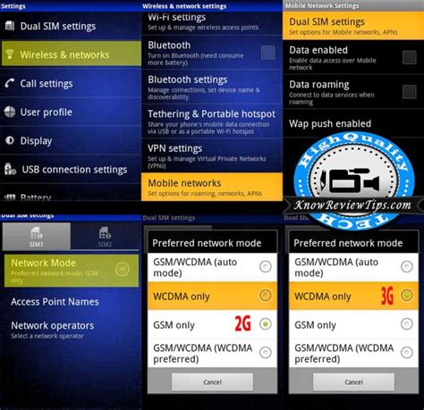 How To Change Switch G To G G LTE Preferred Network Type Mode In Android Phone