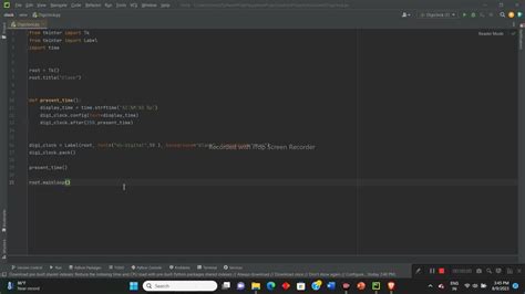 Bhupendra Bisen On Linkedin Internship2023 Internpe Pythonprogramming Python Digitalclock