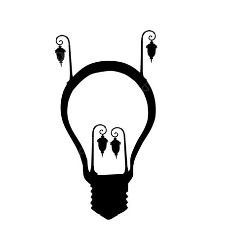 Bulb Illustration Vector Bulb Illustration Simple Bulb Electrical