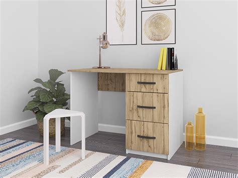 ᐉ Стіл письмовий Viant T 06 Industrial 1100х600х750 мм Білий Дуб тахо • Краща ціна в Києві