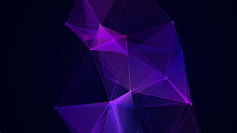 네트워크 연결 구조 움직이는 점 선 및 삼각형이있는 추상적 인 파란색 배경 미래 지향적 인 그림 디지털 기술 설계 3d 렌더링