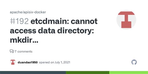 Etcdmain Cannot Access Data Directory Mkdir Bitnamietcddata