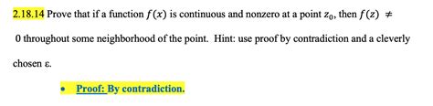 Prove That If A Function F X Is Continuous Chegg
