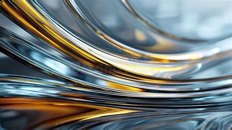 Abstract Reflections Of Crude Oil Create Dynamic Waves With A Metallic Sheen In A Captivating