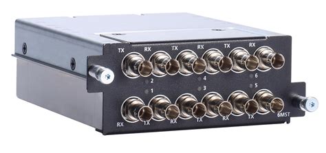 RM G4000 6MST Fast Ethernet Module With 6 MM 100BaseFX Ports With ST Conn RM G4000 6MST Moxa