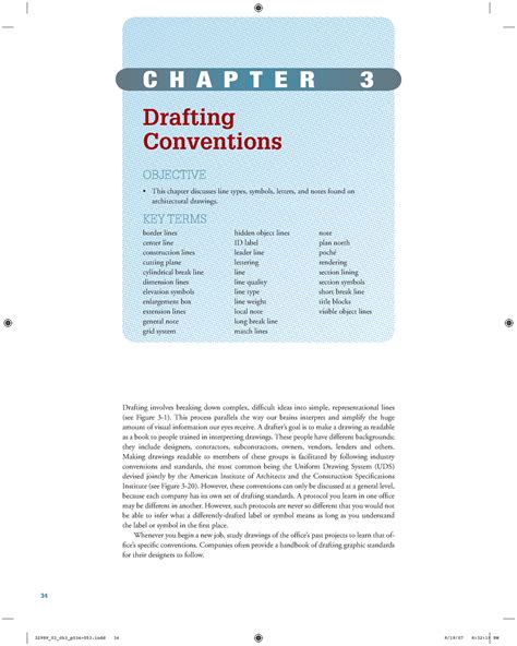 Drafting Conventions C H A P T E R 3 Drafting Conventions Objective