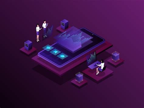 Isometric Dark Vectors And Illustrations For Free Download Freepik