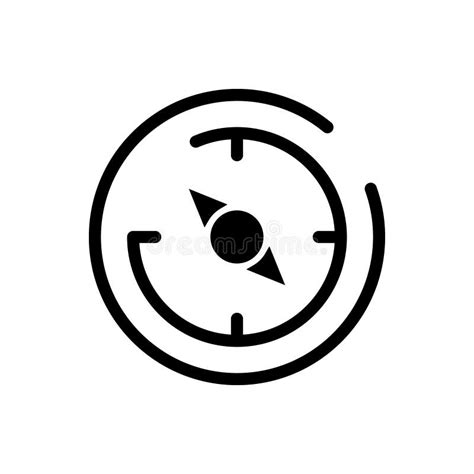 Compass Vector Icon Route Illustration Sign Road Symbol Stock Vector