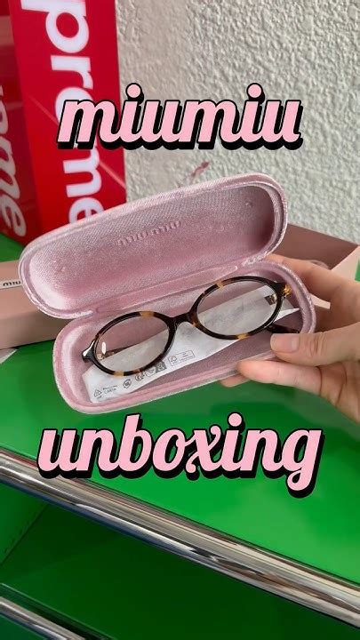 미우미우 안경 미우 리가드 선글라스 개봉기 착샷 Youtube