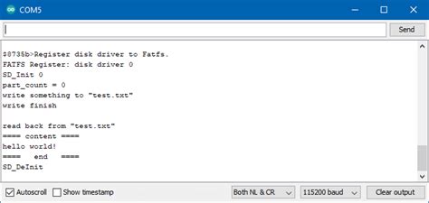 File System Simple Applications With Sd Card Realtek Iotwi Fi Mcu