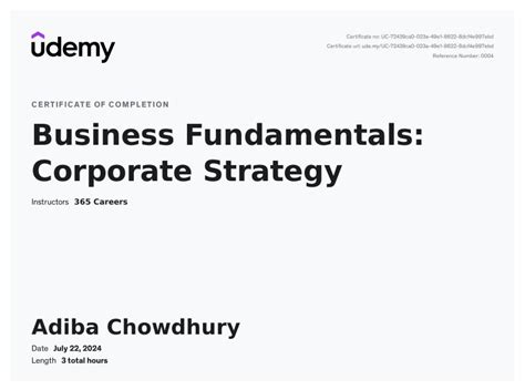 Adiba Chowdhury On Linkedin I Just Finished The Udemy Course Business Fundamentals Corporate