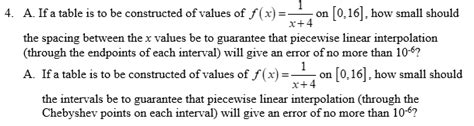 A If A Table Is To Be Constructed Of Values Of Chegg Com