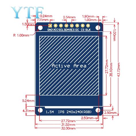 1 54 Inch IPS Full Viewing Angle TFT Display LCD S Grandado