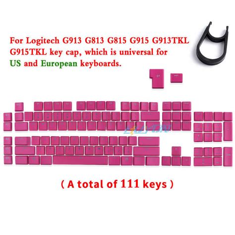 Buong Set Isang Keyboard Replacement 4 Kulay Na Keycaps Para Sa Logi Tech G813 G815 G913 G915tkl