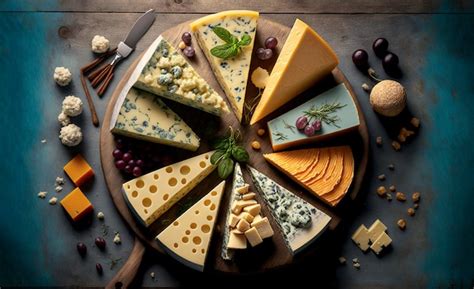 Premium Photo Assorted Cheese Slices