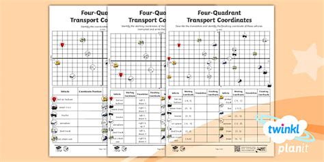 Planit Maths Y6 Position And Direction Coordinates Home Learning Tasks