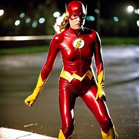 Sarah Michelle Geller Cosplaying As The Flash Wea By 2024darwin On