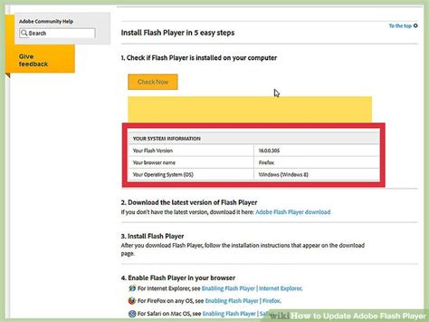 Ways To Update Adobe Flash Player WikiHow