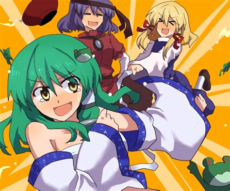 Akatoro Nightlord Toro Pixiv Kochiya Sanae Moriya Suwako Yasaka