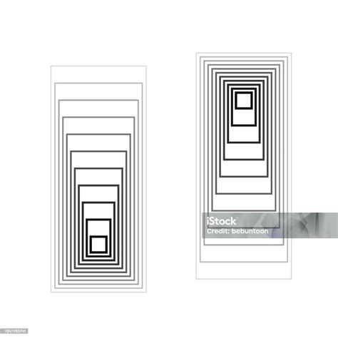 기하학적 사각형 로고 스트로크 사각 프레임 라인 아이콘 기호 기호 플랫 디자인 버튼 웹 액자 벡터 그림 Eps 10 0명에 대한 스톡 벡터 아트 및 기타 이미지 Istock