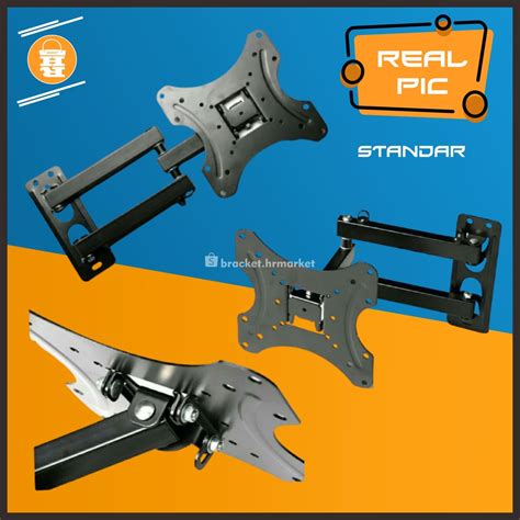 Jual Bracket TV LED LCD 32 40 43 24 21 29 17 14 Inch Dijamin Cocok 14 40 In 6 Arah Universal
