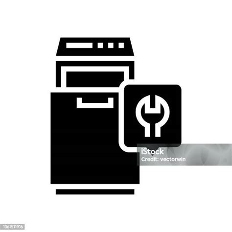 휴지통 콤팩터 복구 글리프 아이콘 벡터 일러스트레이션 가열장치에 대한 스톡 벡터 아트 및 기타 이미지 가열장치 공기조화 기계류 Istock