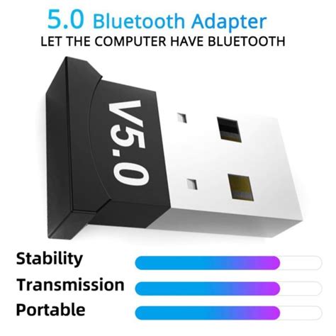 Luckluck Bluetooth 5 0 Receiver Usb Adapter Audio Connector For Pc Computer Notebook Wireless