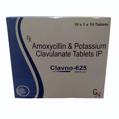 Clavno 625 Amoxicillin Potassium Clavulanate Tablet 625 Mg At ₹ 2000 Box In Padrauna