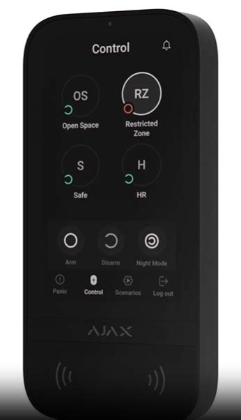 Ajax Keypad Touchscreen Homesecurity1st