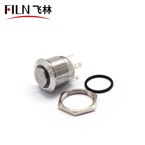 Mm Illuminated V Push Button Switch Stainless Steel Pin