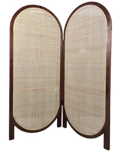 Wooden Brown Rattan Mesh Room Partition Polished 2 Panel At ₹ 25000piece In Jodhpur